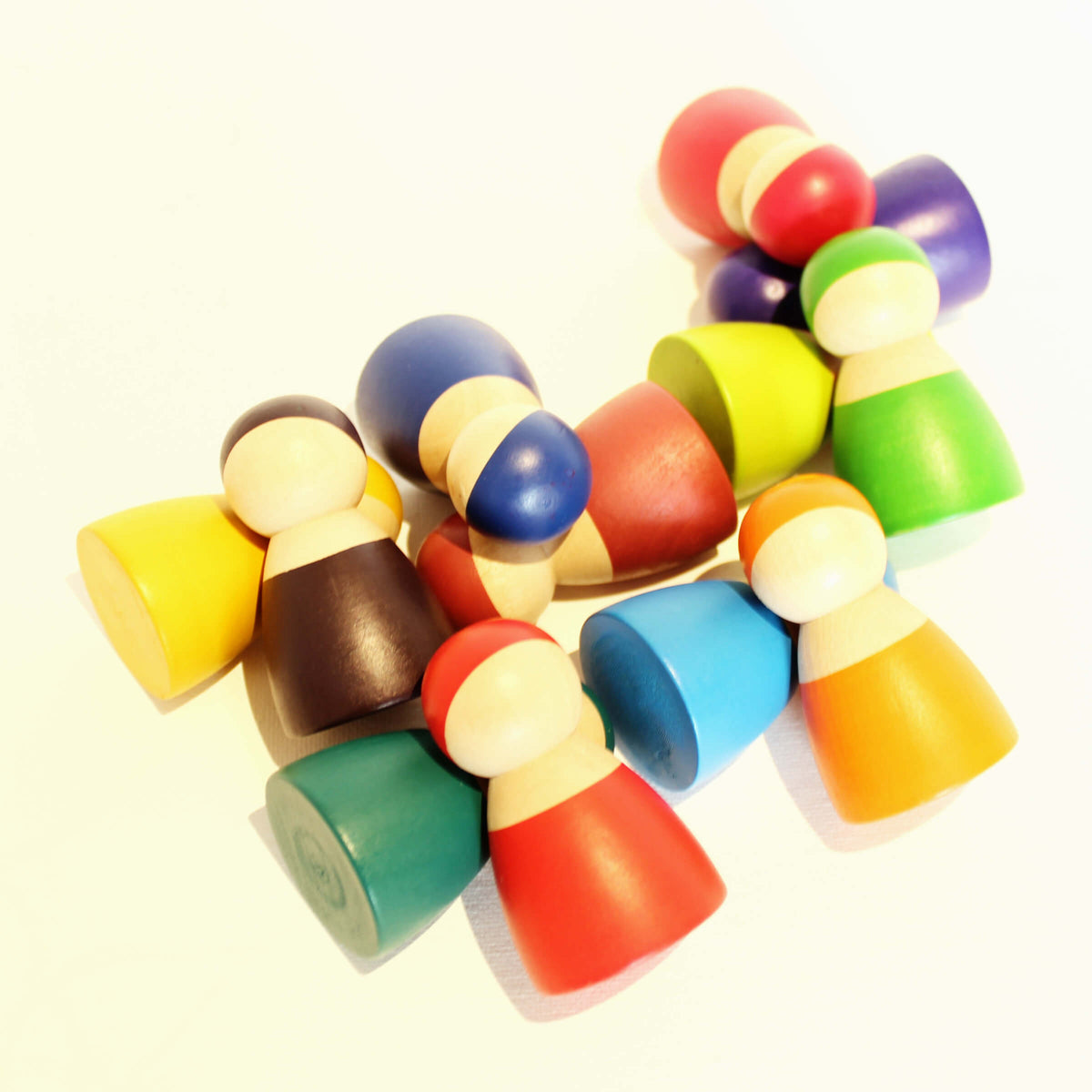 Rainbow Wooden friends | Wood N Toys | Creativity