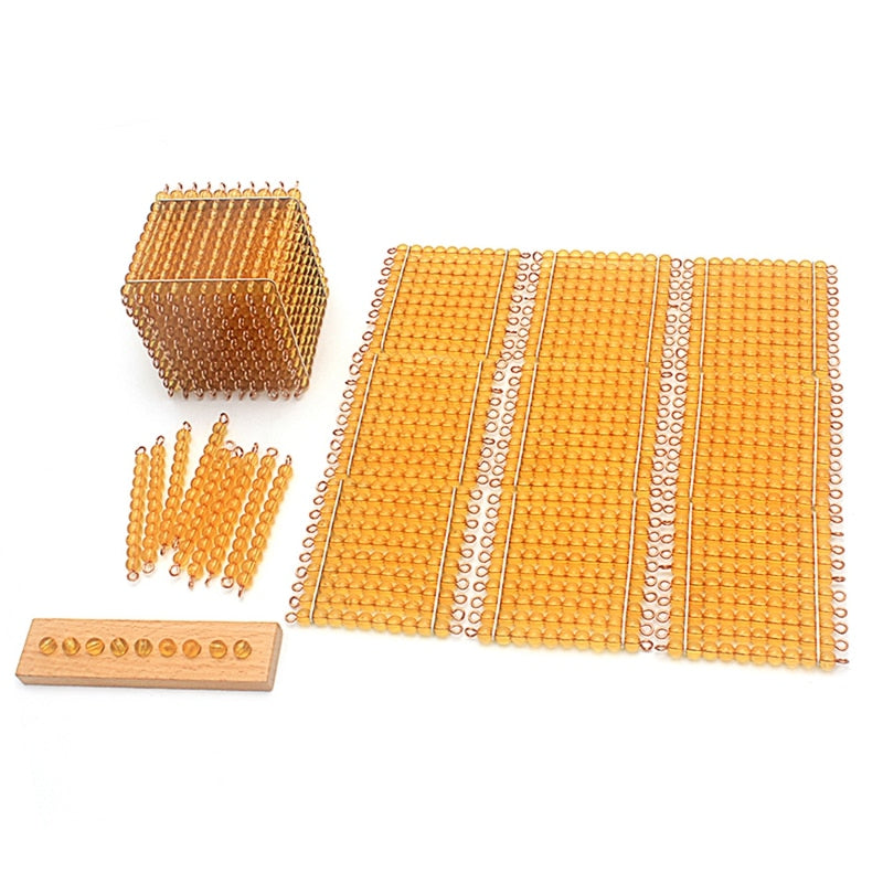 Decimal System with beads | Wood N Toys | Montessori material